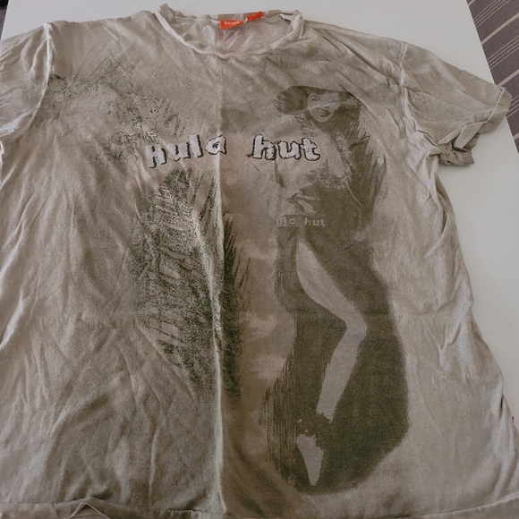 Boss Shirts Vintage Hugo Boss Boss Orange Graphic Tee Pinup Hula